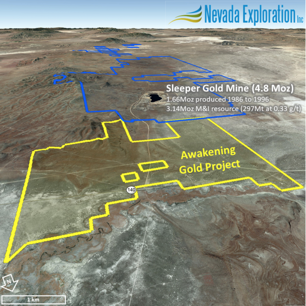 Nevada Exploration Expands Project North of Sleeper Gold Mine